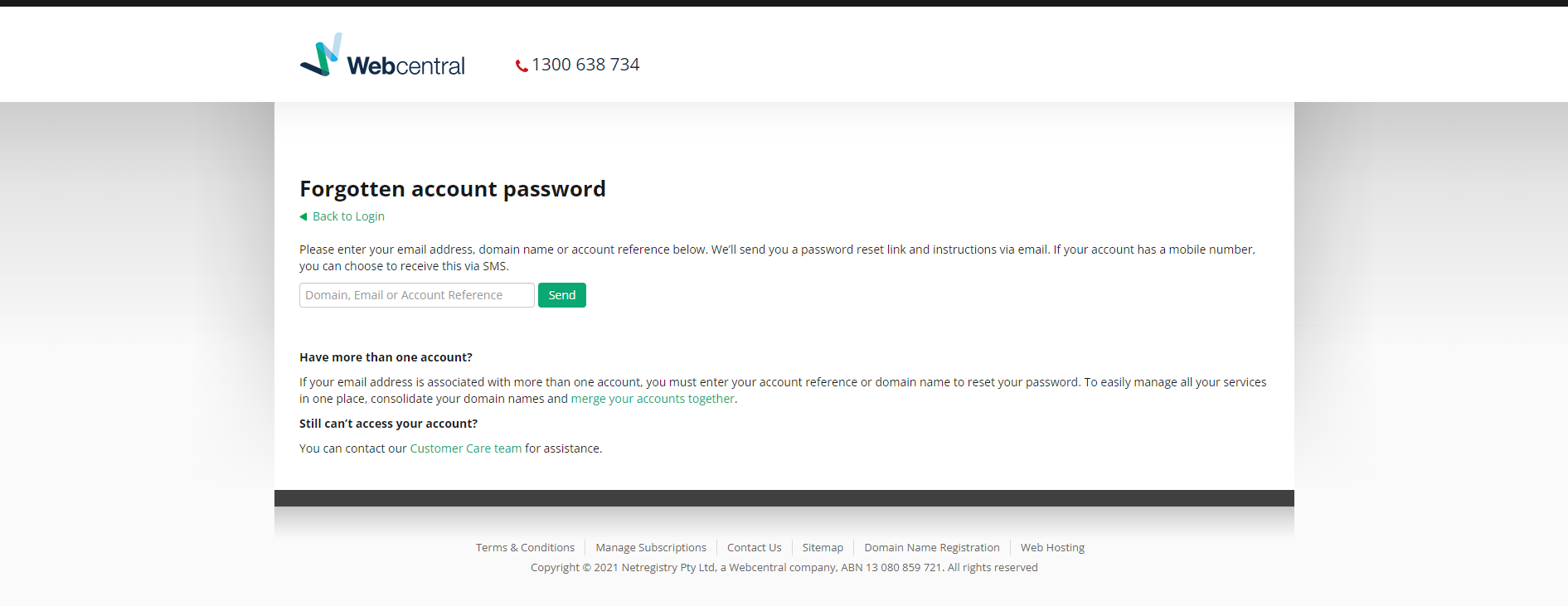 How to log in to your Webcentral account